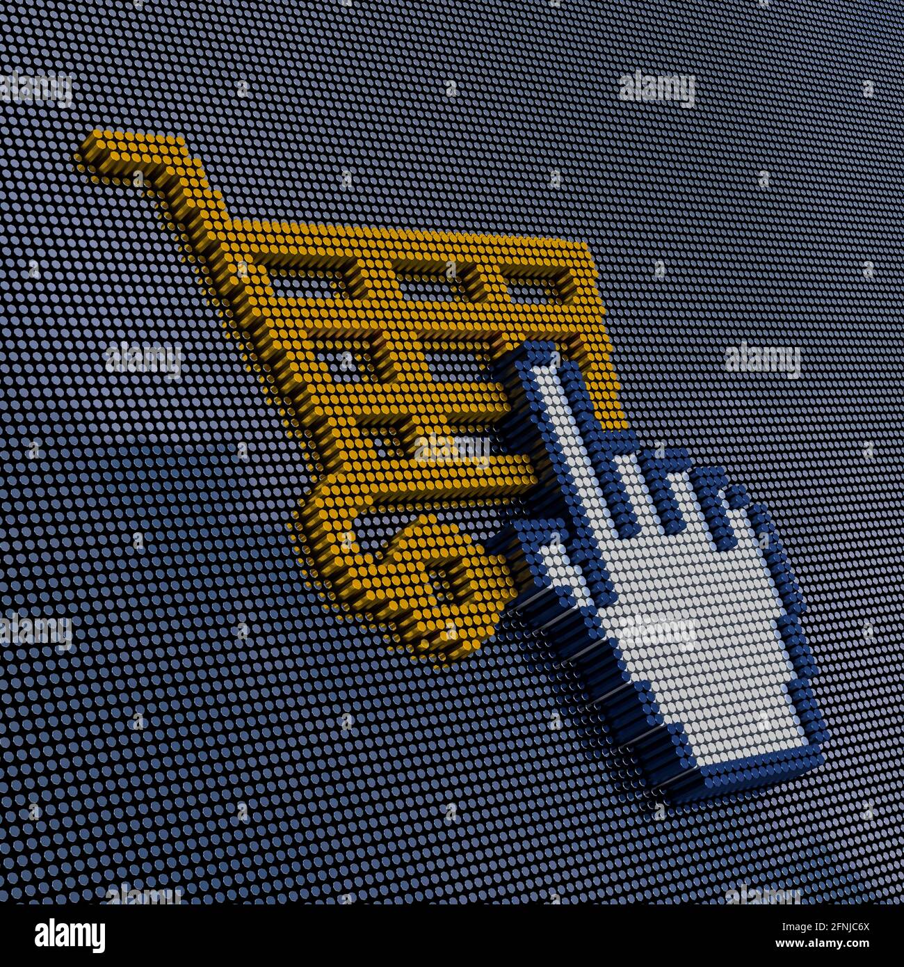 Hand Cursor Pointer 3d Rendering High Resolution Stock Photography and ...