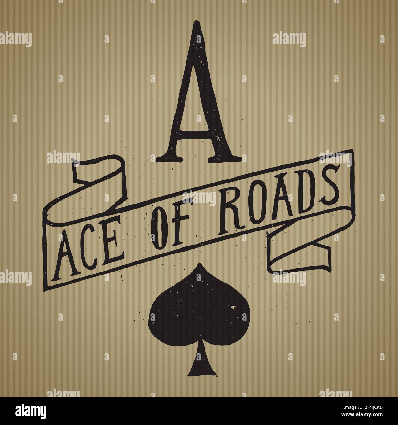 ace of roads lettering. motorcycle racer print Stock Vector Image & Art ...