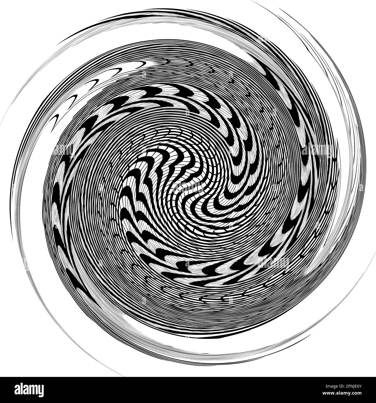 Geometric spiral, swirl, twirl, Abstract cochlear, helix volute element ...