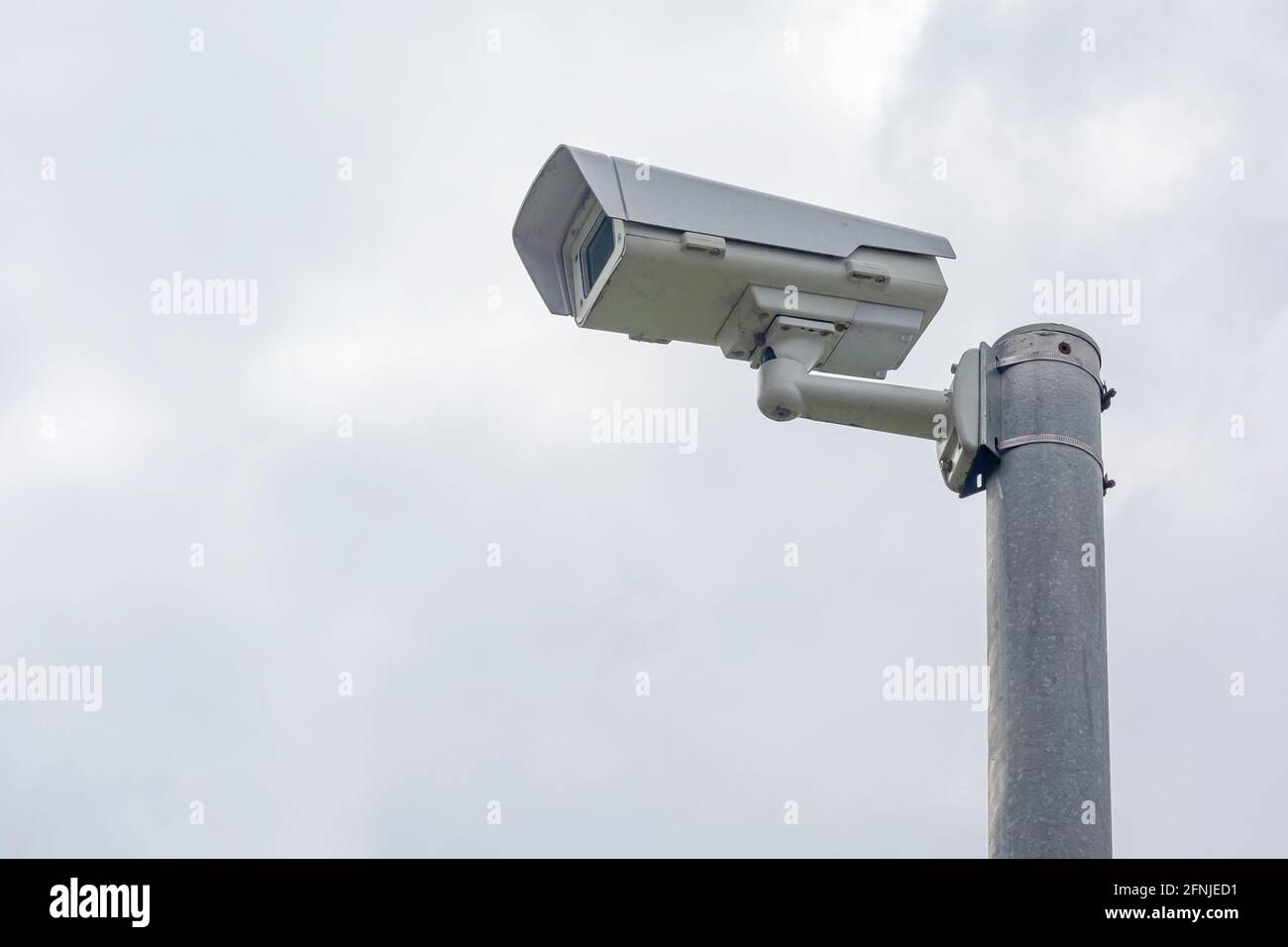 security camera is attached to a pole. Stock Photo Stock Photo - Alamy