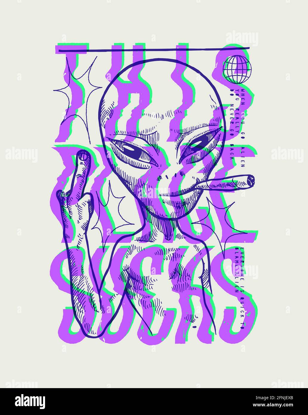 Children smoking joint Stock Vector Images - Alamy