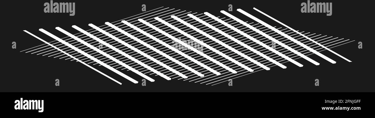 Grid, mesh of dynamic diagonal, oblique lines, stripes – Stock vector ...