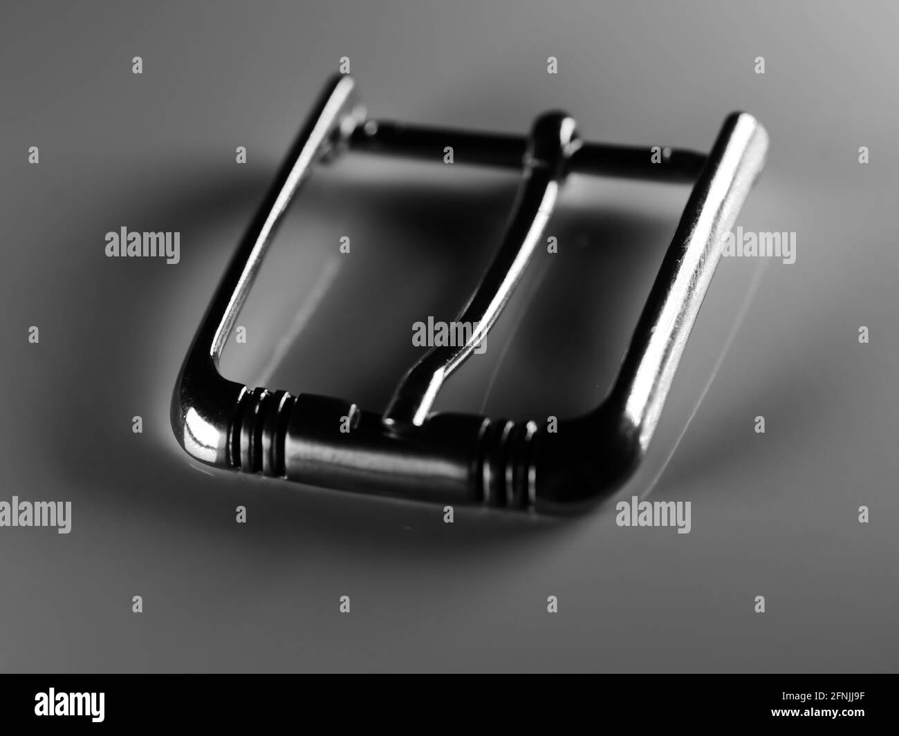 Closeup leather texture belt buckle Black and White Stock Photos ...