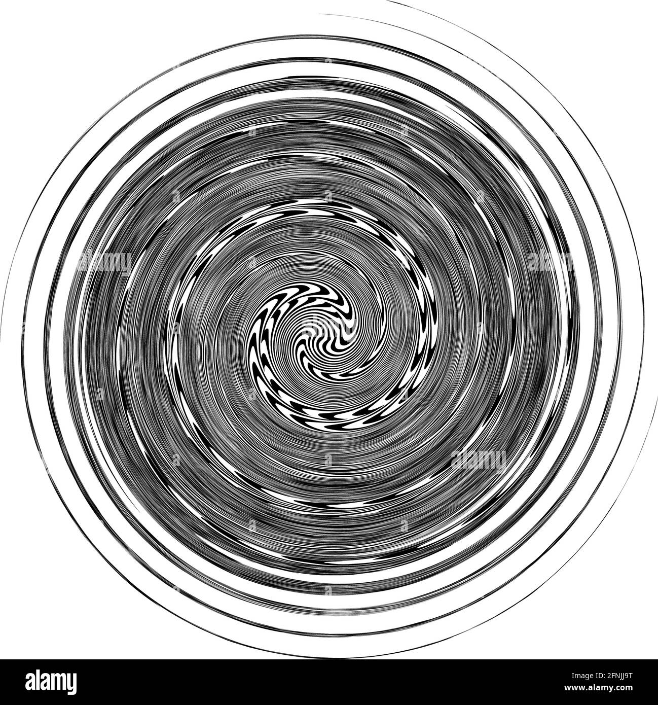 Geometric spiral, swirl, twirl, Abstract cochlear, helix volute element ...