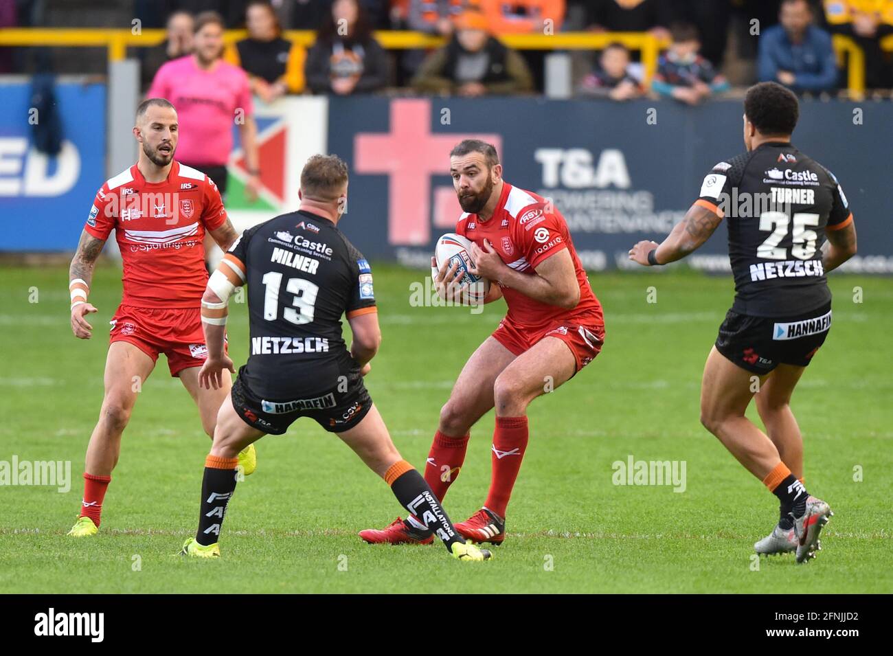 Kane Linnett (12) of Hull KR in action during the game Stock Photo - Alamy