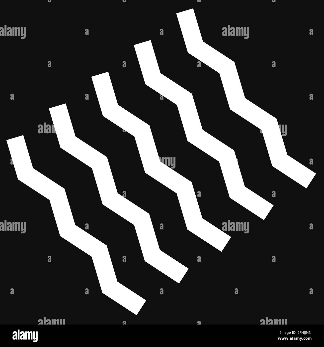 Wavy, zig-zag, criss cross diagonal, oblique lines geometric illustration – Stock vector ...