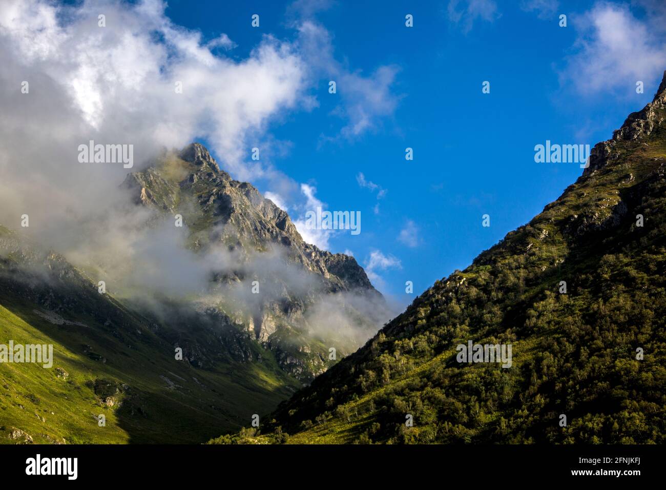 The unique view of the mountains on the Cimil Plateau in Rize, Turkey ...
