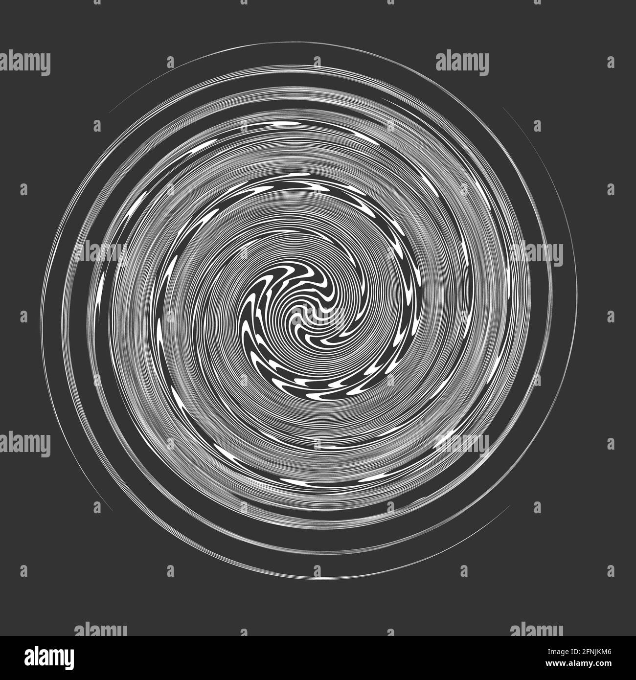 Geometric spiral, swirl, twirl, Abstract cochlear, helix volute element ...