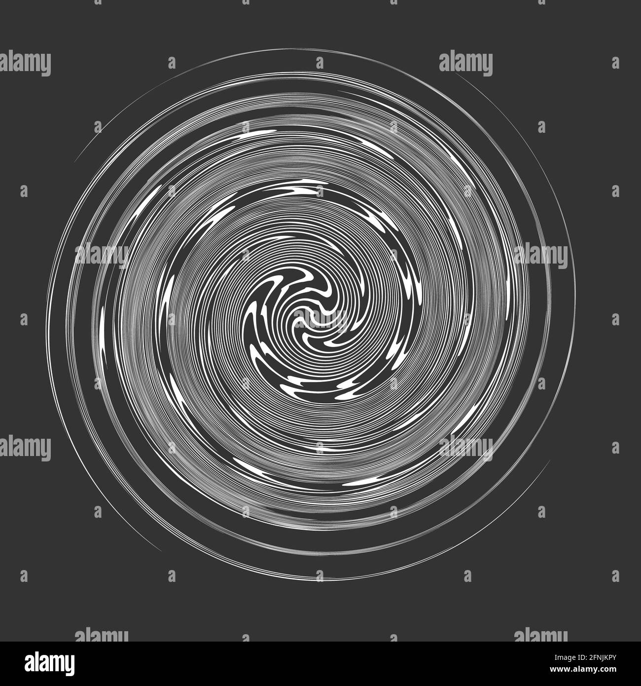 Geometric spiral, swirl, twirl, Abstract cochlear, helix volute element ...