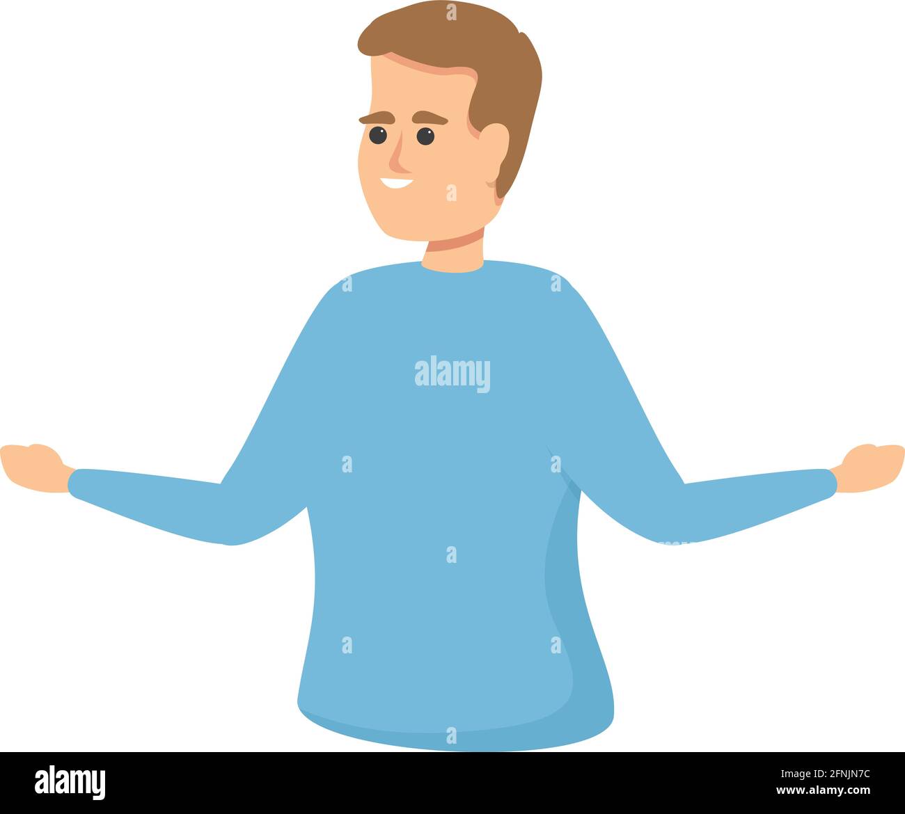 Smiling colleague icon. Cartoon of Smiling colleague vector icon for ...