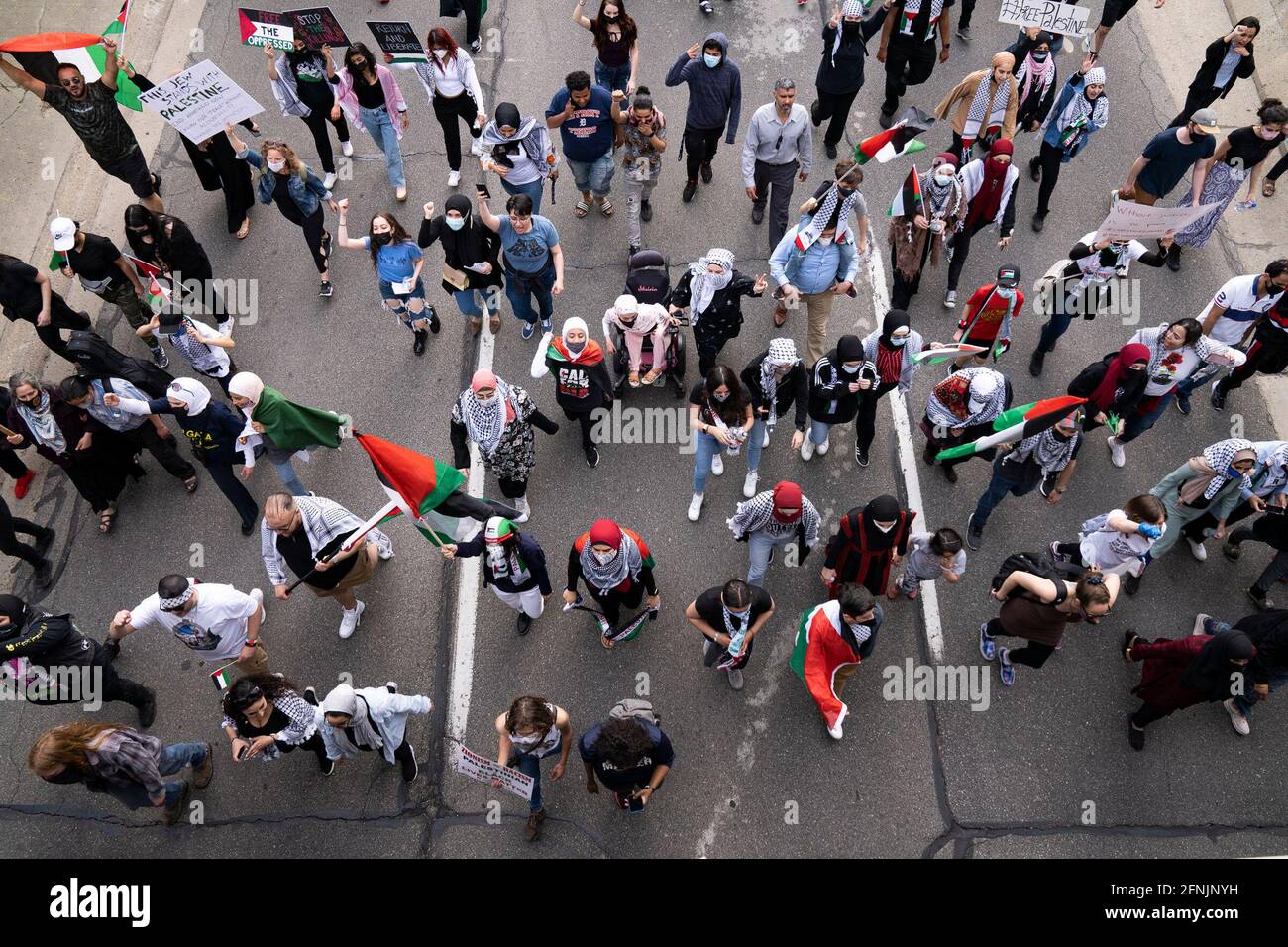Dearborn, USA. 15th May, 2021. A few thousand people gathered to rally ...
