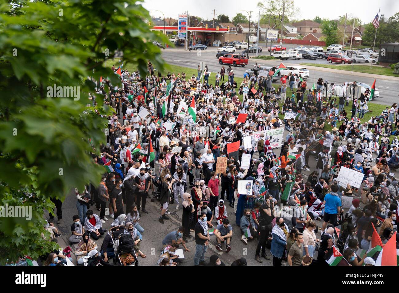 A few thousand people gathered to rally against Israeli occupation and ...