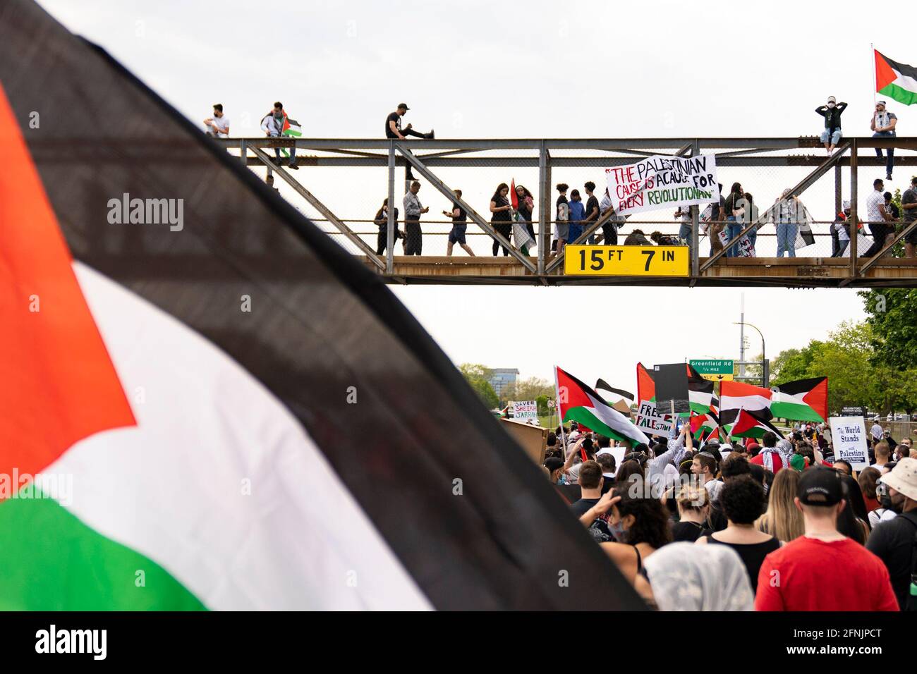 Dearborn, Michigan, USA. 15th May, 2021. A few thousand people gathered ...