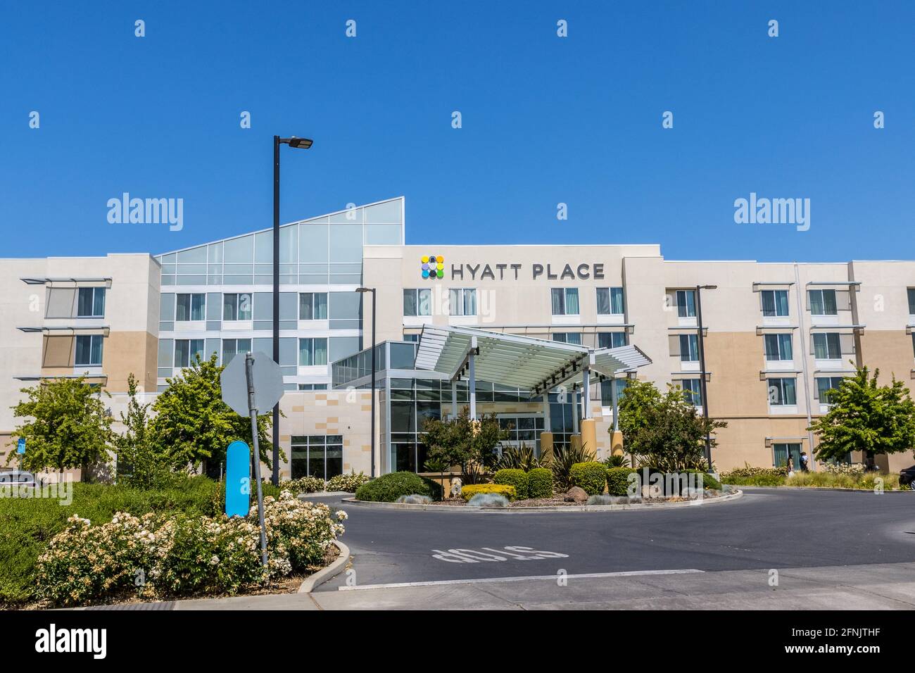The Hyatt Place hotel at the University of California Davis USA Stock ...