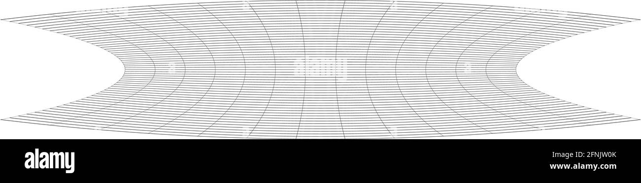 Squeeze long, oblong irregular rectangular wire-frame, grid, mesh ...