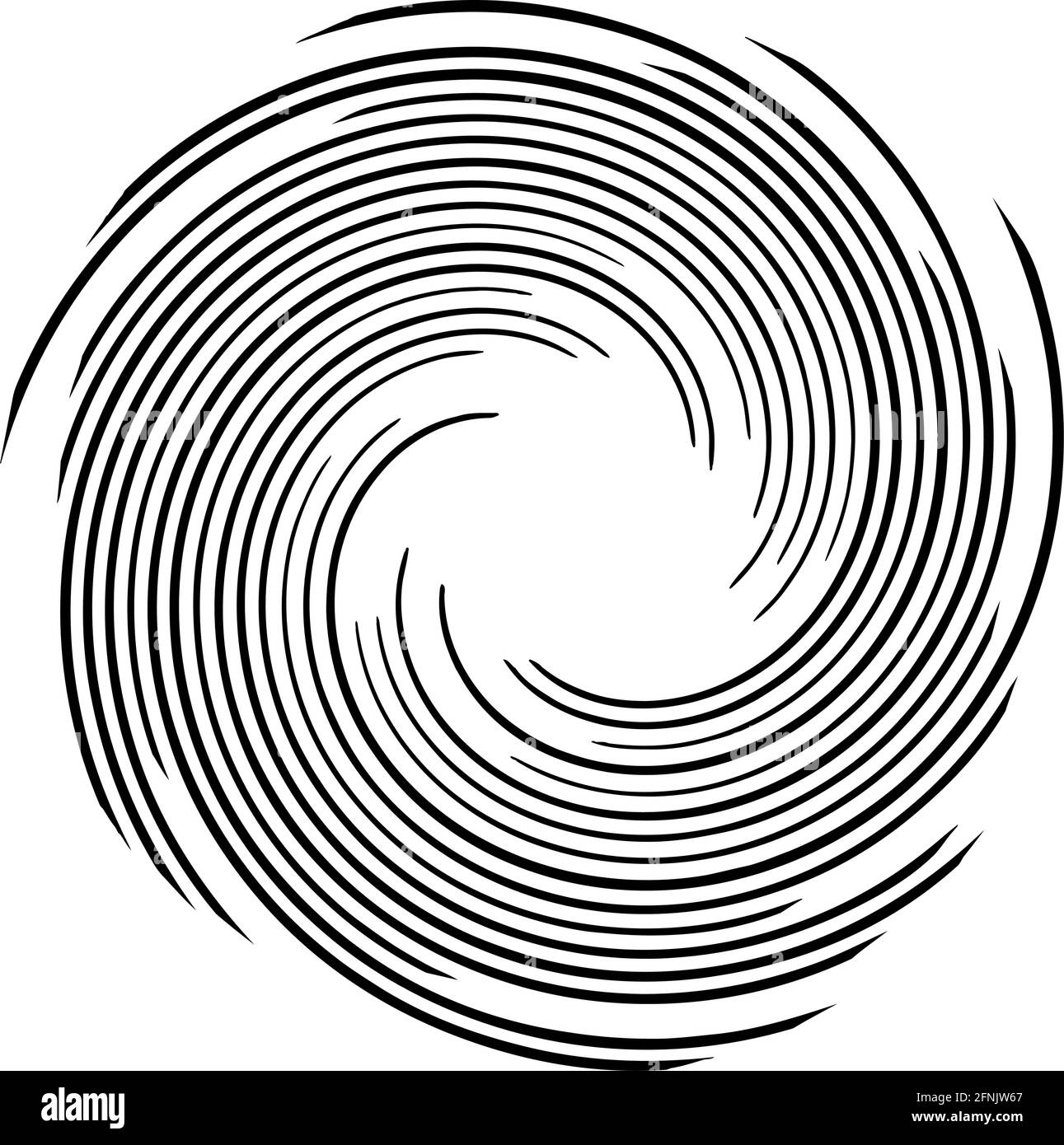 Spiralling swirl, twirl, whirl design element – Stock vector ...