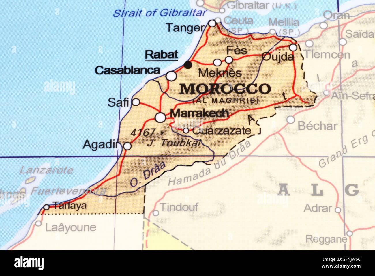 Maps of morocco hi-res stock photography and images - Alamy
