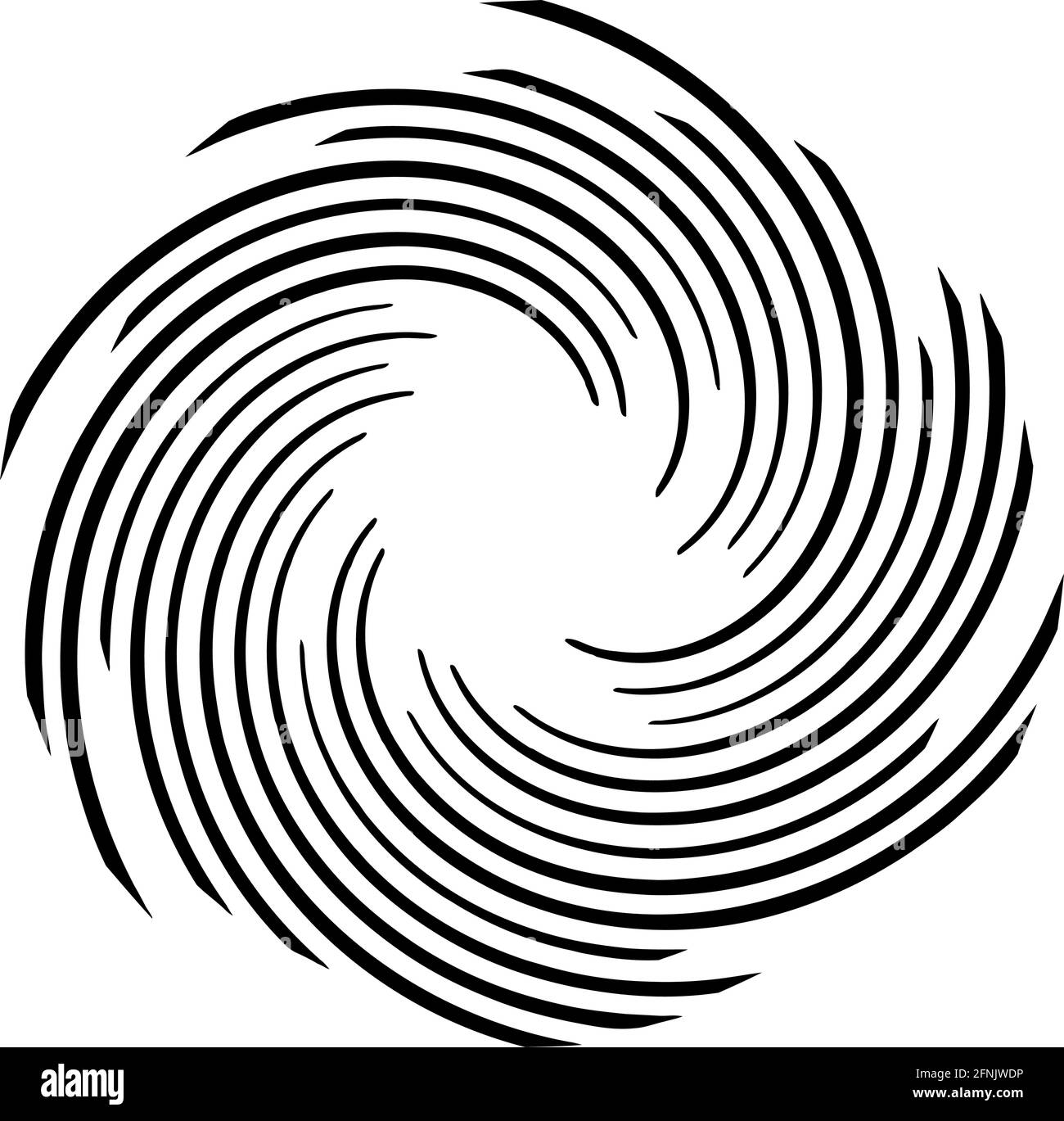 Spiralling swirl, twirl, whirl design element – Stock vector ...