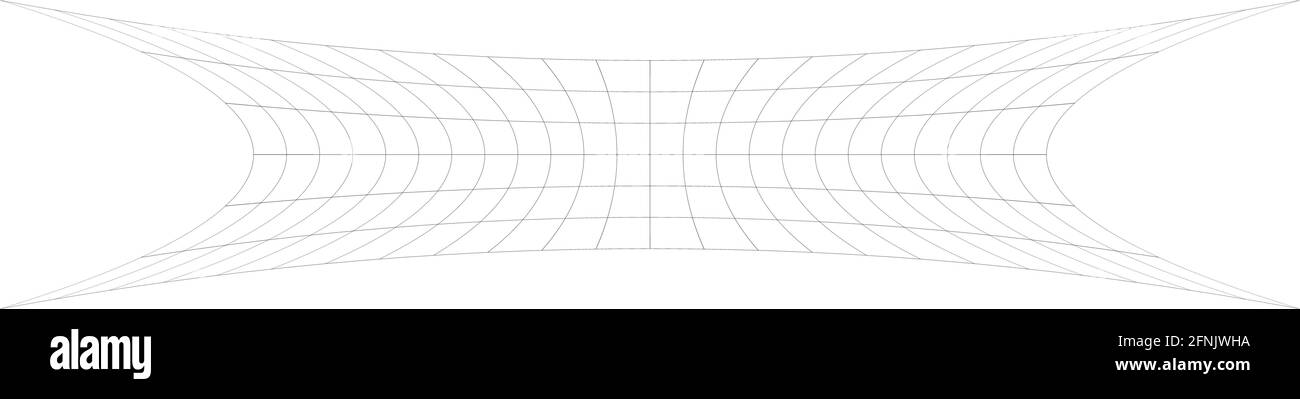 Squeeze long, oblong irregular rectangular wire-frame, grid, mesh ...