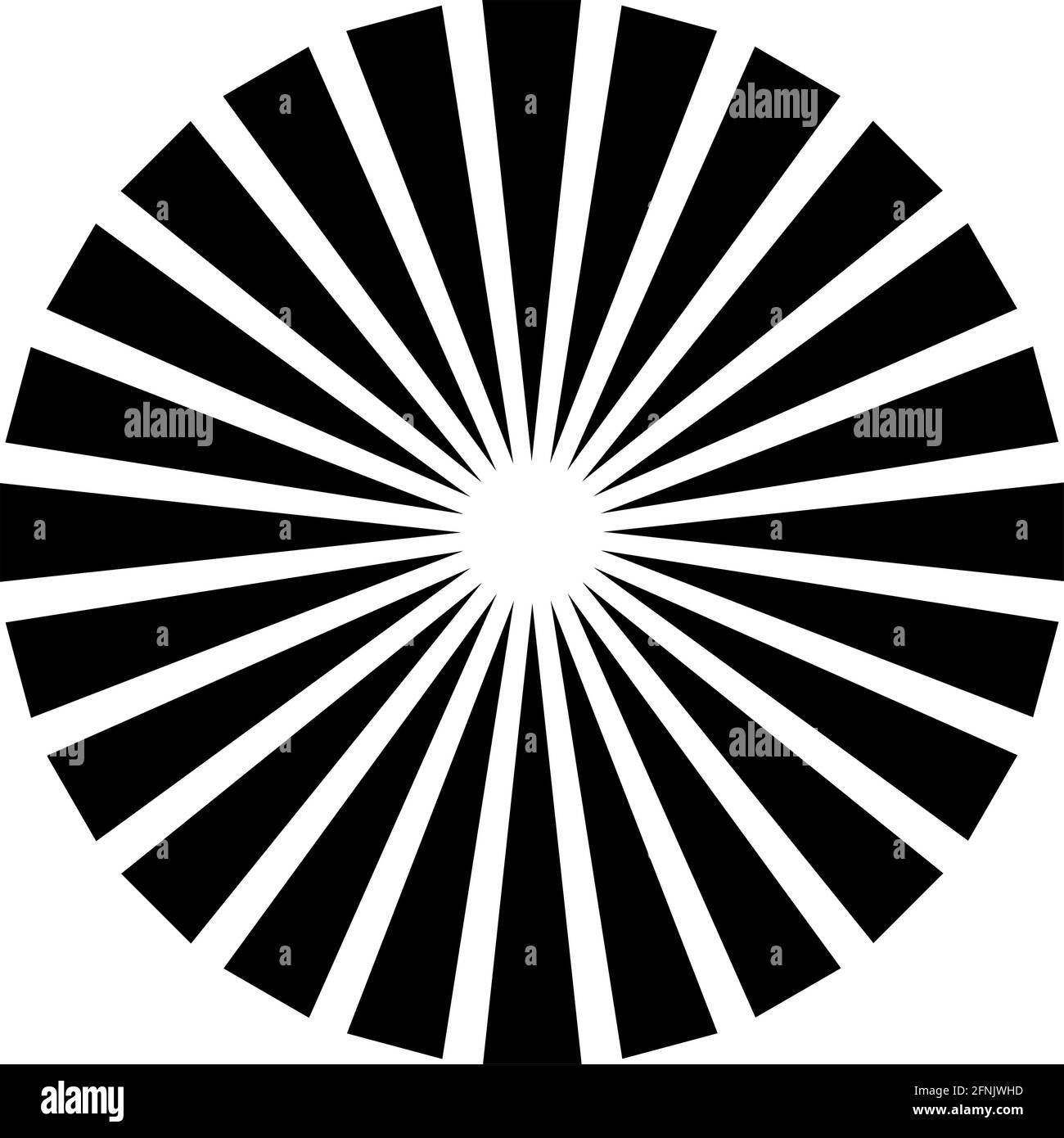 radial circular lines geometric element – Stock vector illustration ...