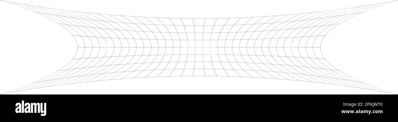 Squeeze long, oblong irregular rectangular wire-frame, grid, mesh ...