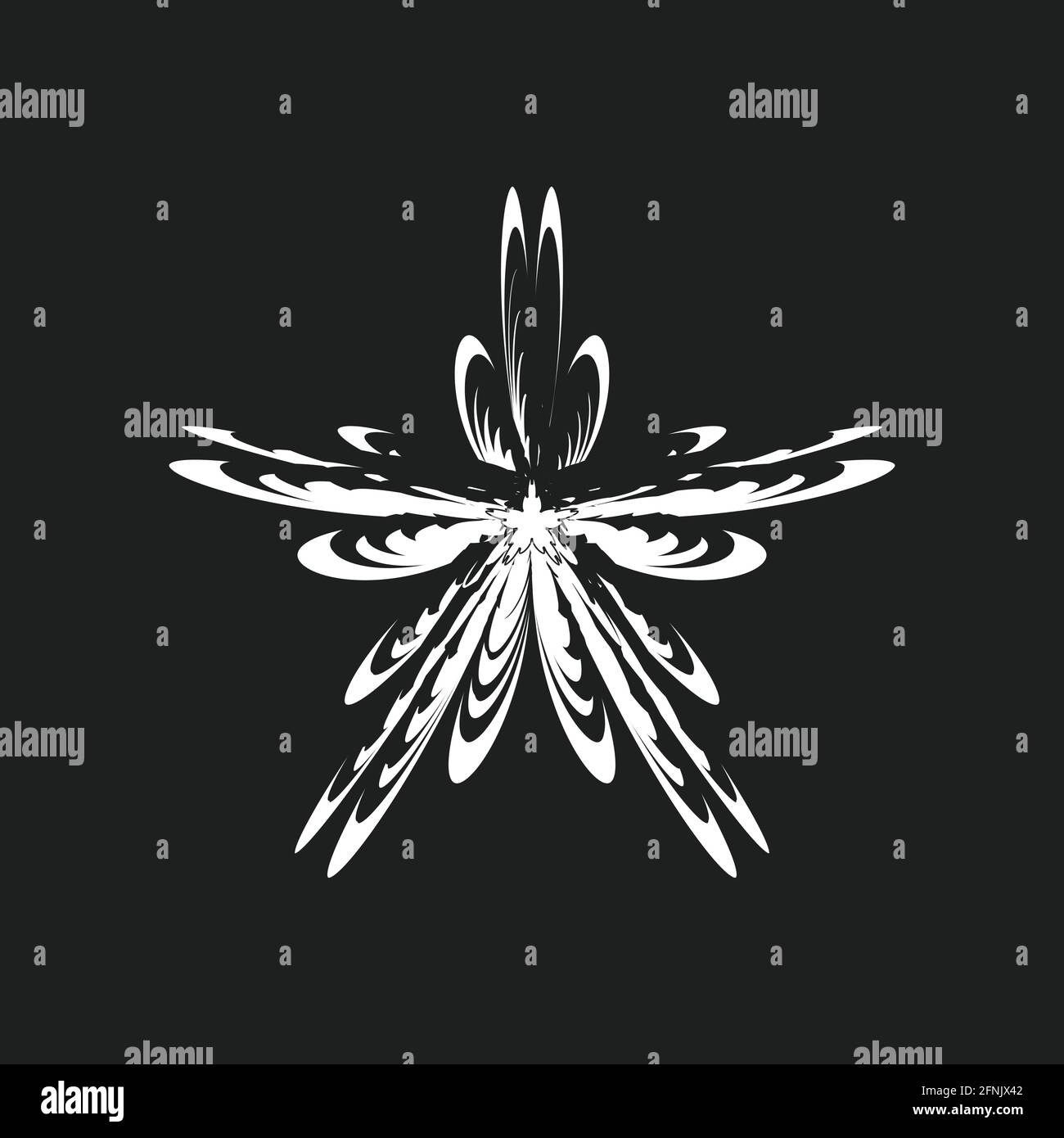 Simple, basic mandala motif icon symbol – Stock vector illustration ...