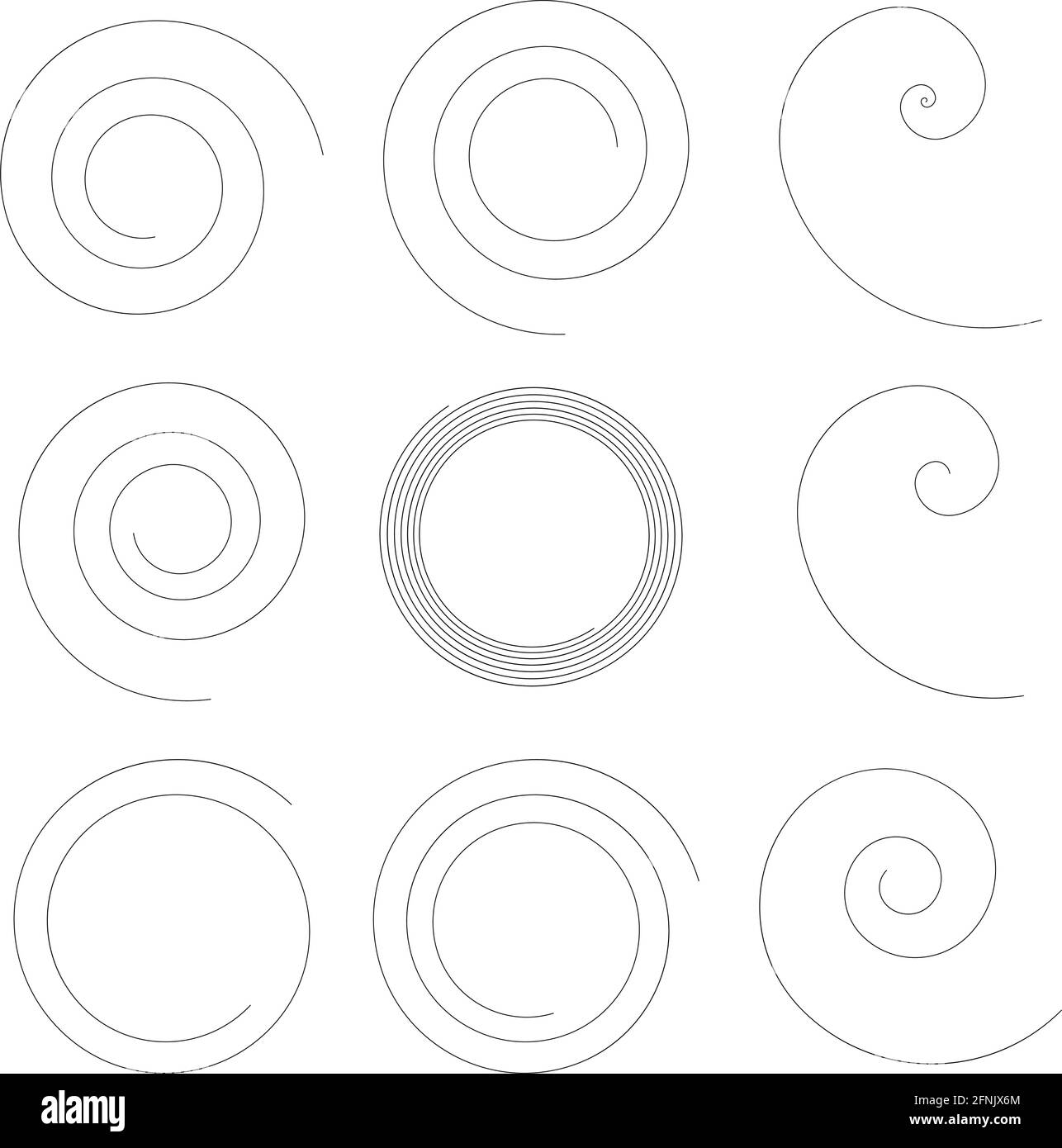 Spiralling swirl, twirl, whirl design element – Stock vector ...