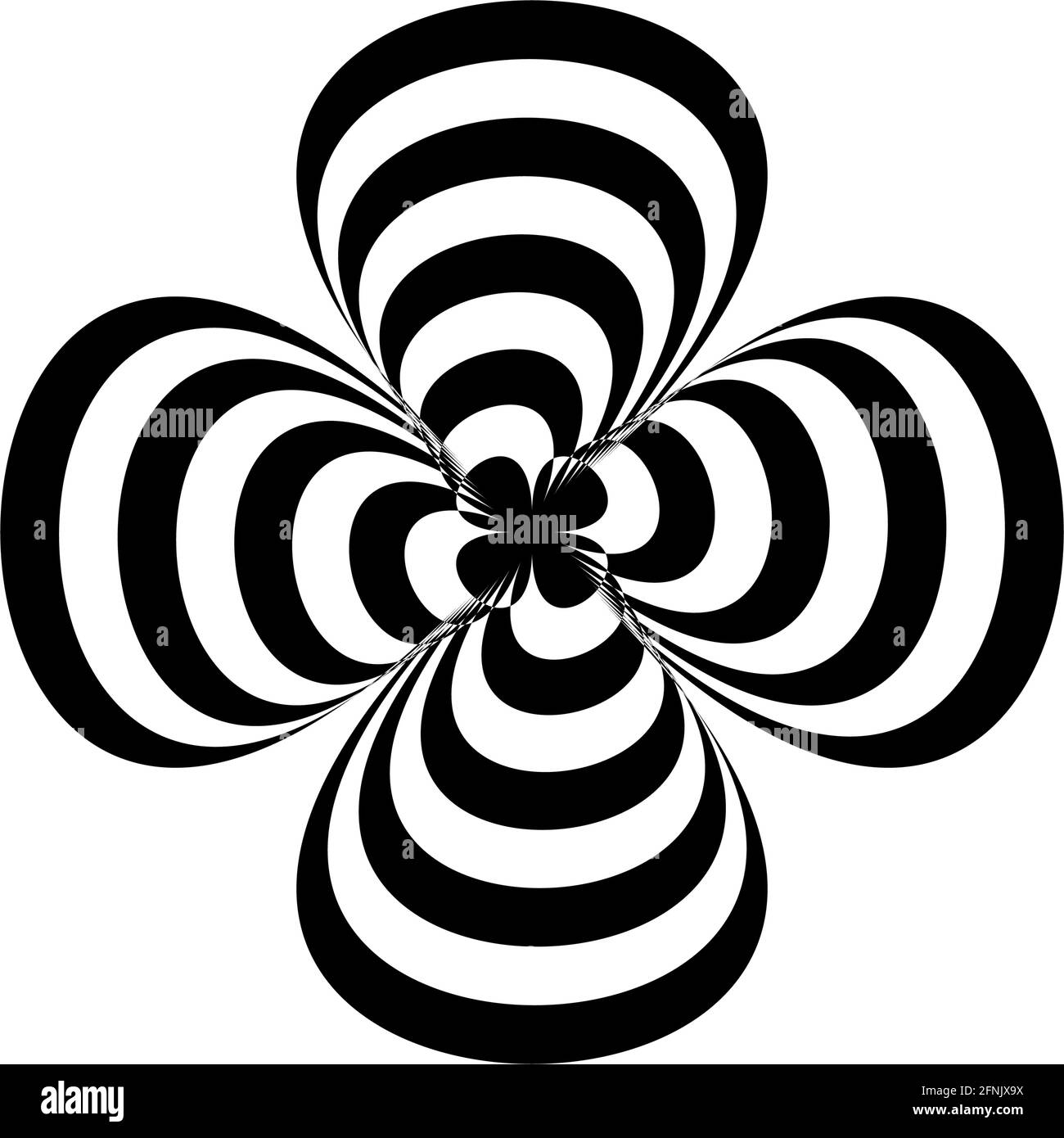Simple, basic mandala motif icon symbol – Stock vector illustration ...
