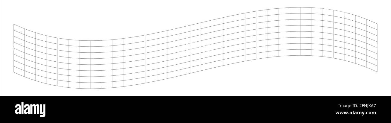 Wavy, ripple, curved distort effect long, oblong irregular rectangular ...