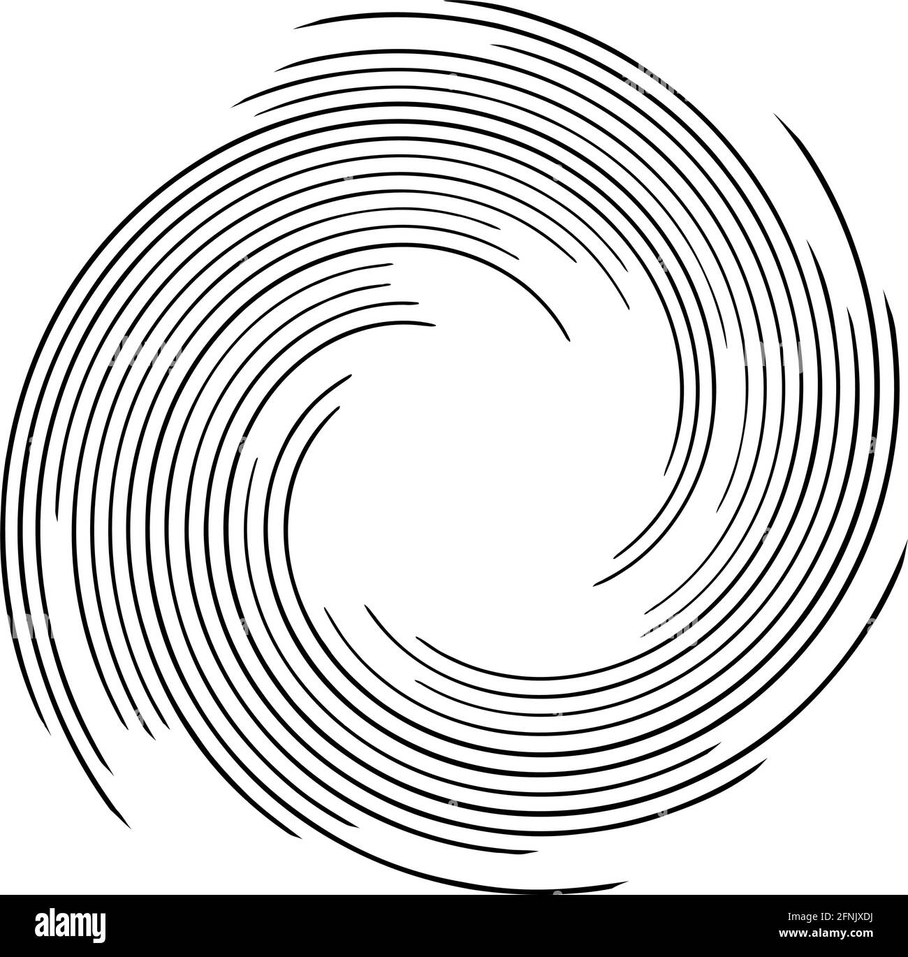 Spiralling swirl, twirl, whirl design element – Stock vector ...