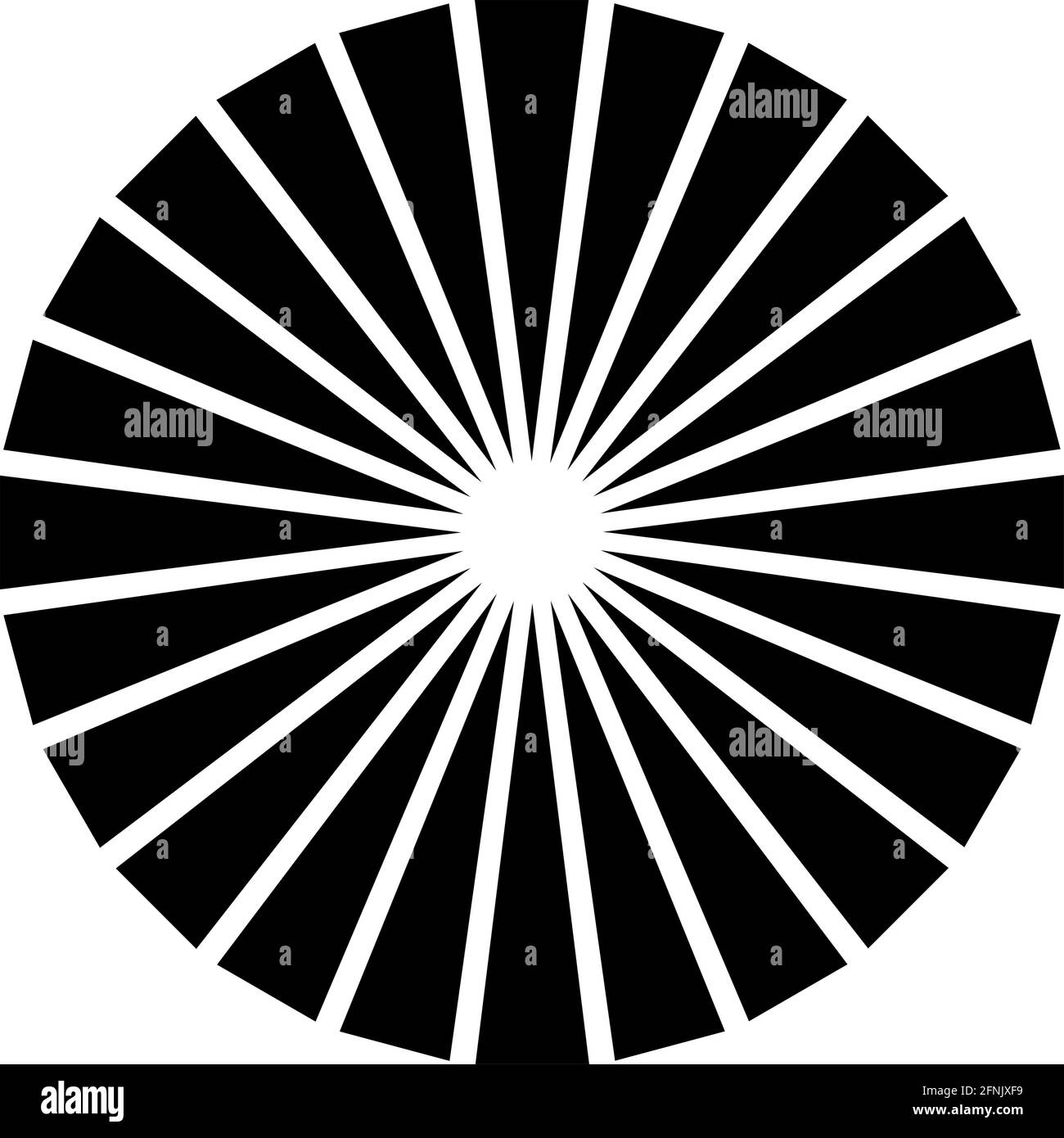 radial circular lines geometric element – Stock vector illustration ...