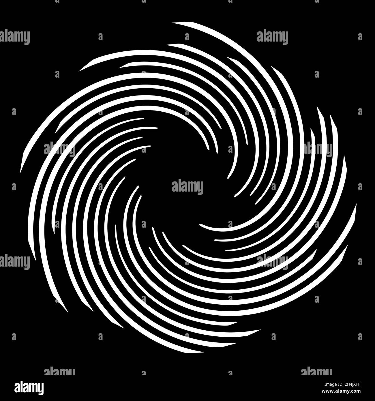 Spiralling swirl, twirl, whirl design element – Stock vector ...
