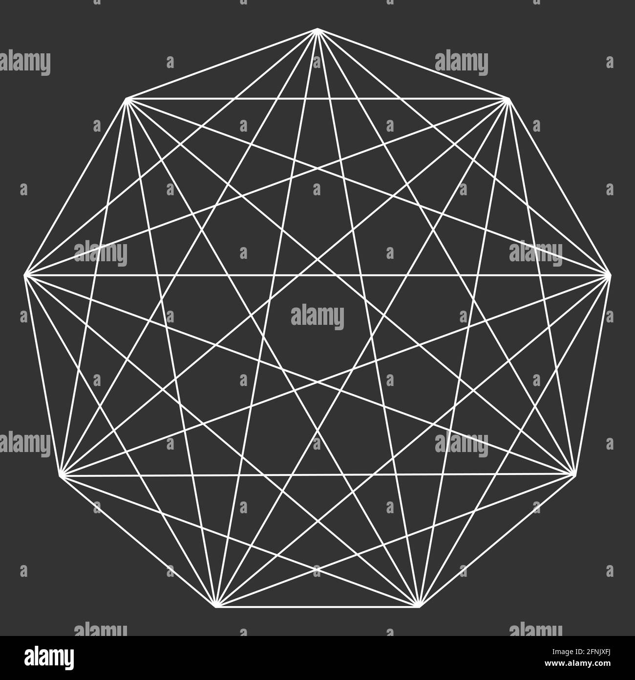 Interlocking, interconnect polygon shape, elemenet – Stock vector ...