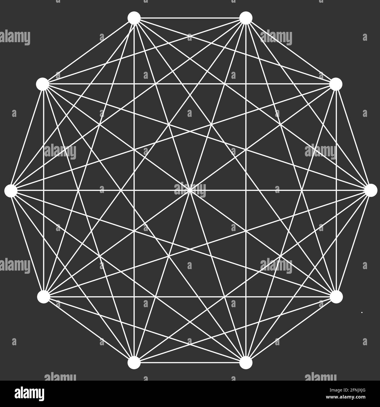 Interlocking, interconnect polygon shape, elemenet – Stock vector ...
