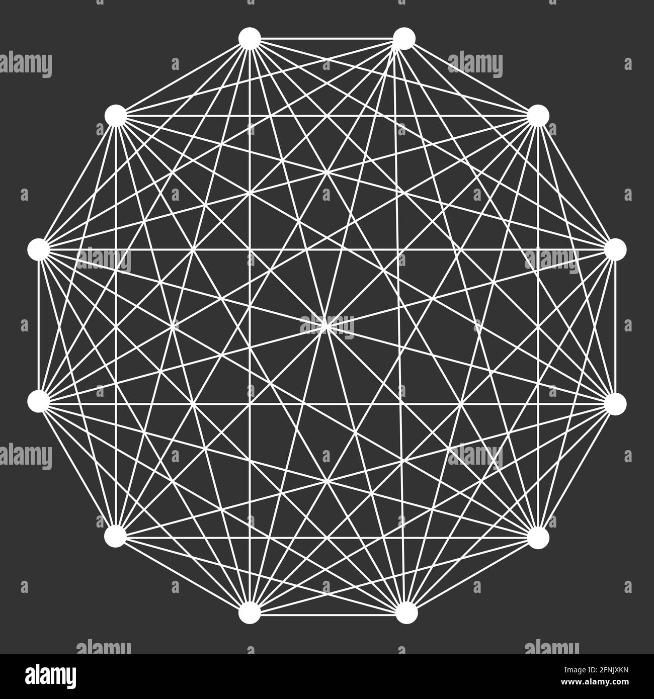 Interlocking, interconnect polygon shape, elemenet – Stock vector ...