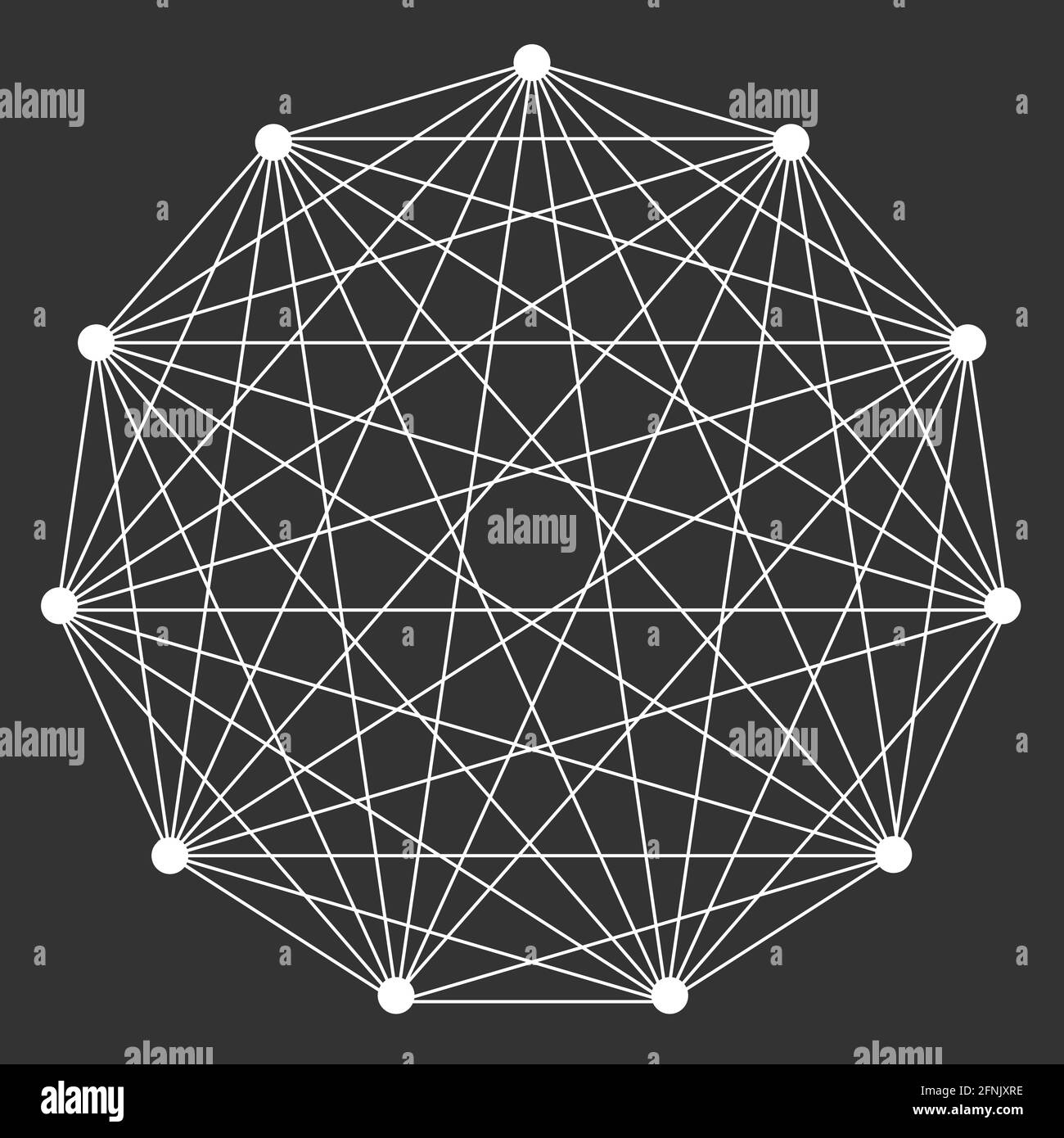 Interlocking, interconnect polygon shape, elemenet – Stock vector ...