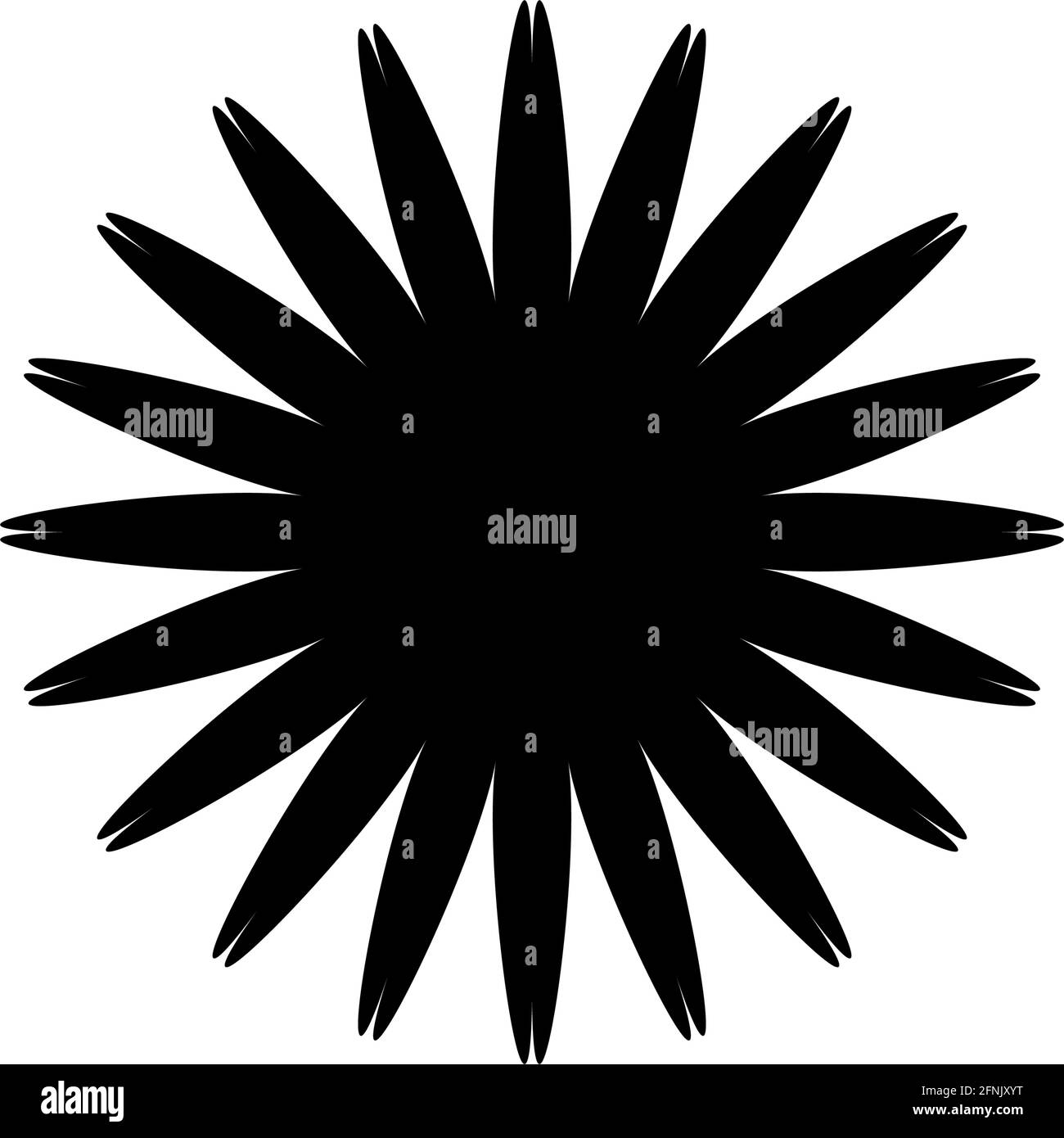 Simple, basic mandala motif icon symbol – Stock vector illustration ...