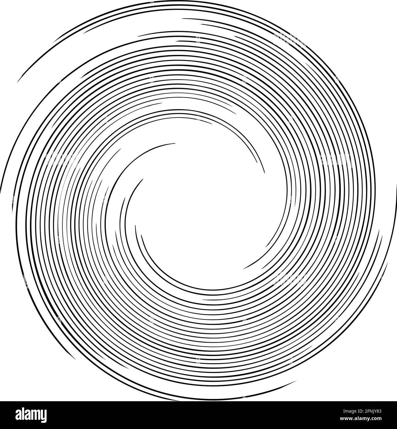 Spiralling swirl, twirl, whirl design element – Stock vector ...