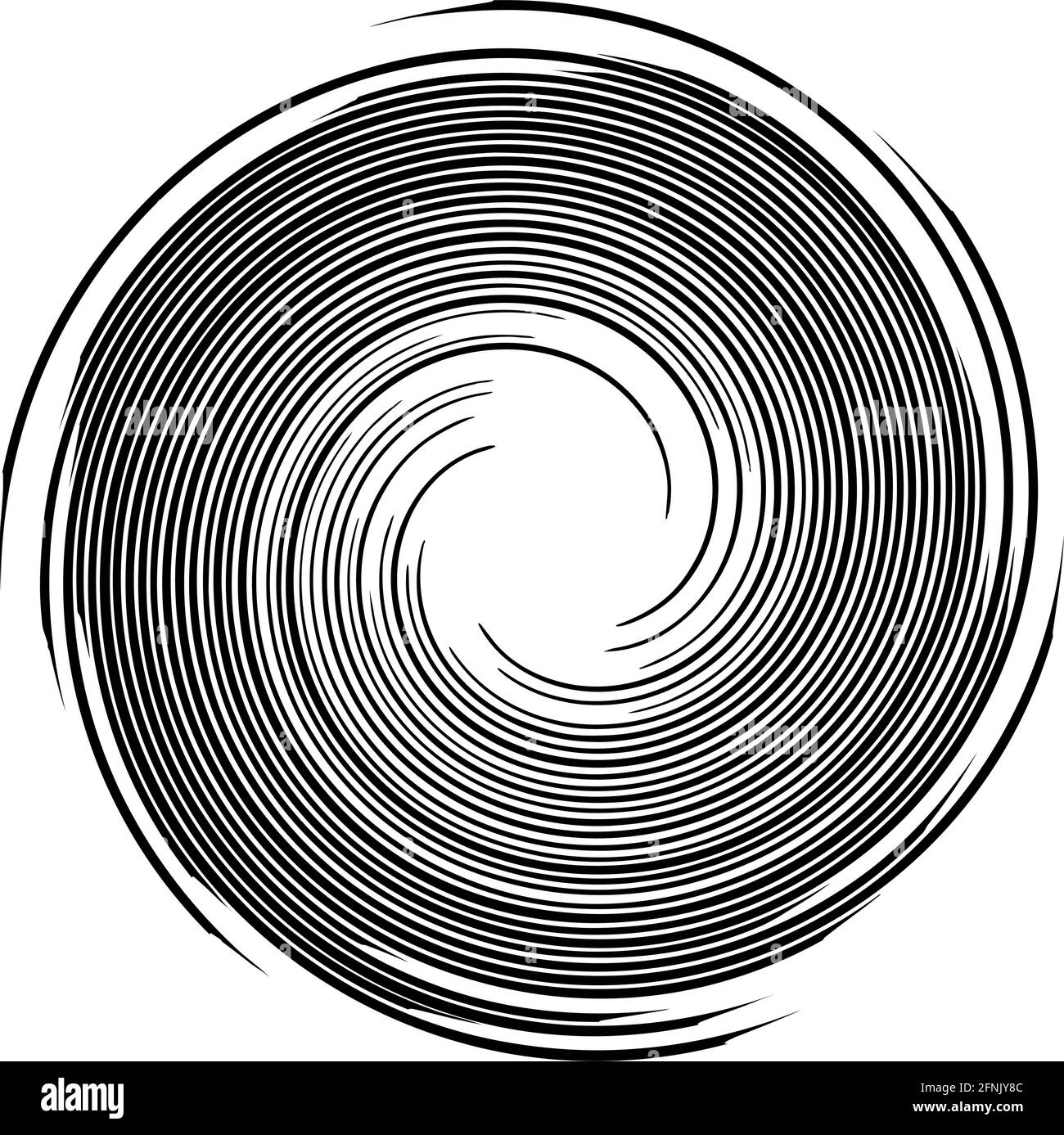 Spiralling swirl, twirl, whirl design element – Stock vector ...