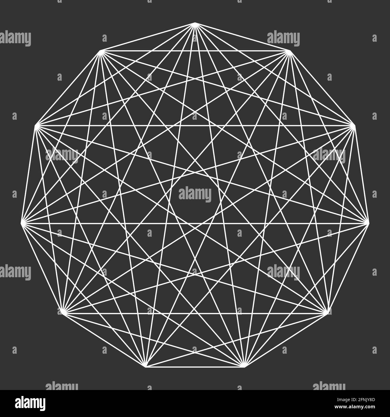 Interlocking, interconnect polygon shape, elemenet – Stock vector ...