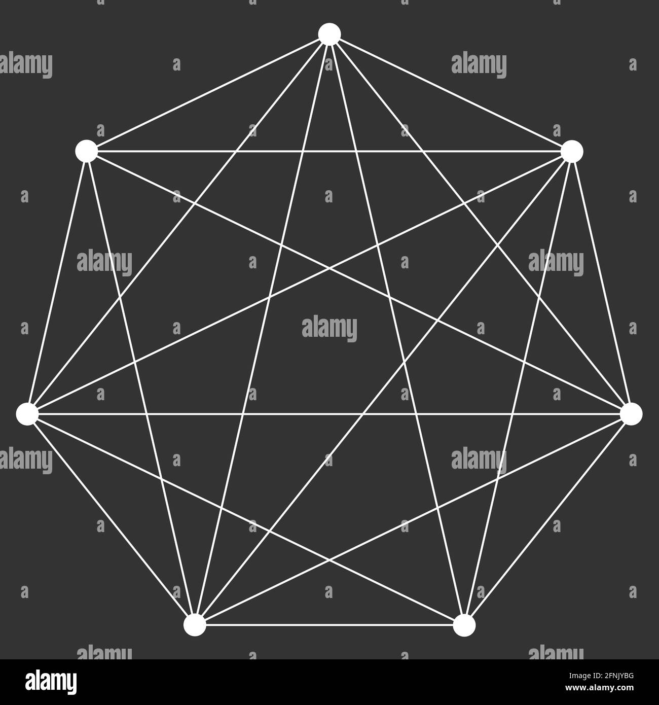 Interlocking, interconnect polygon shape, elemenet – Stock vector ...