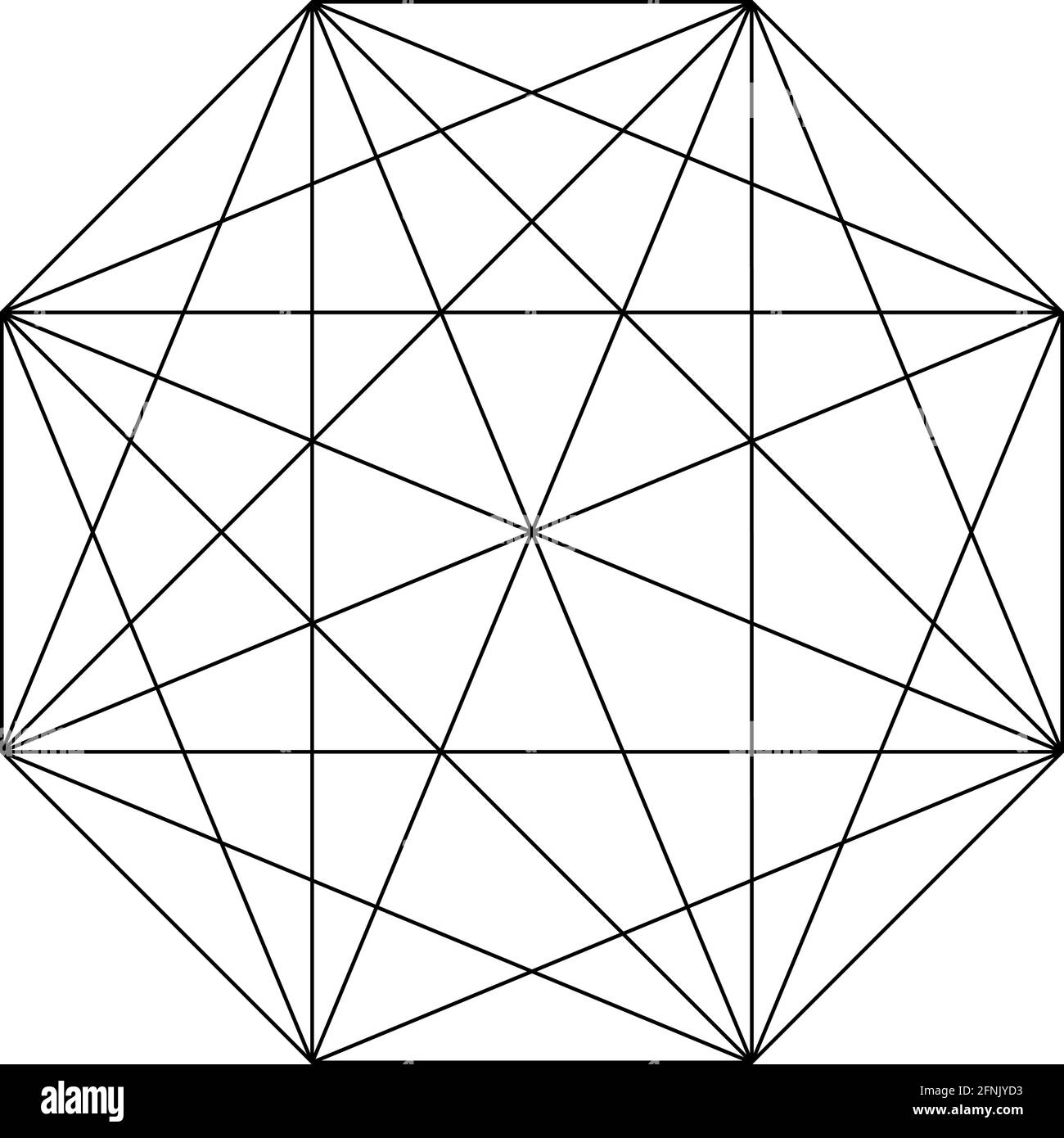 Interlocking, interconnect polygon shape, elemenet – Stock vector ...