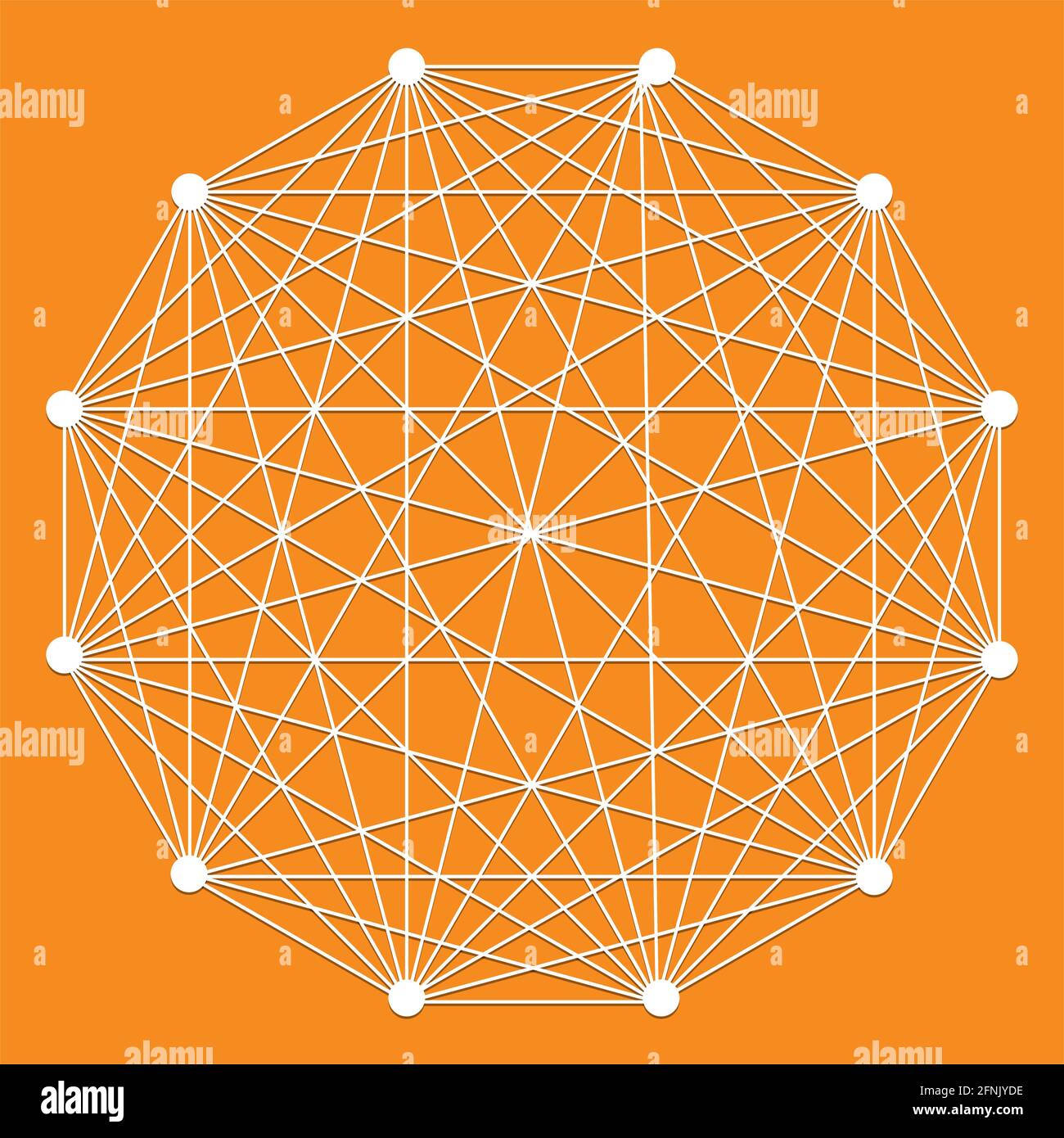 Interlocking, interconnect polygon shape, elemenet – Stock vector ...