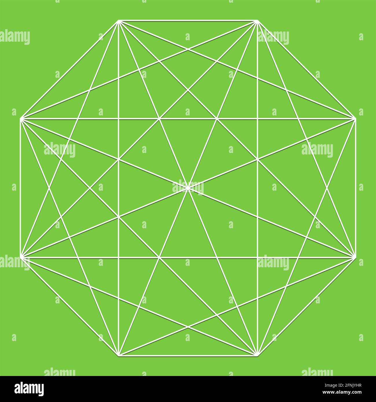 Interlocking, interconnect polygon shape, elemenet – Stock vector ...