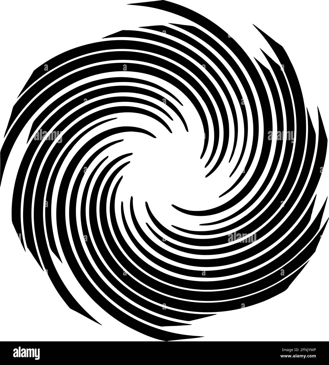 Spiralling swirl, twirl, whirl design element – Stock vector ...