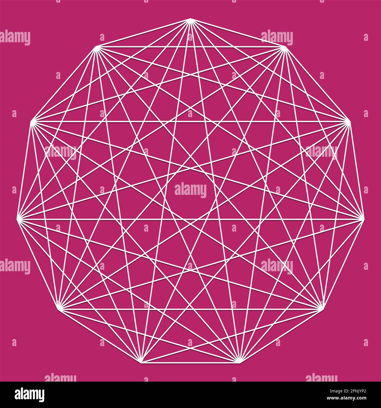 Interlocking, interconnect polygon shape, elemenet – Stock vector ...