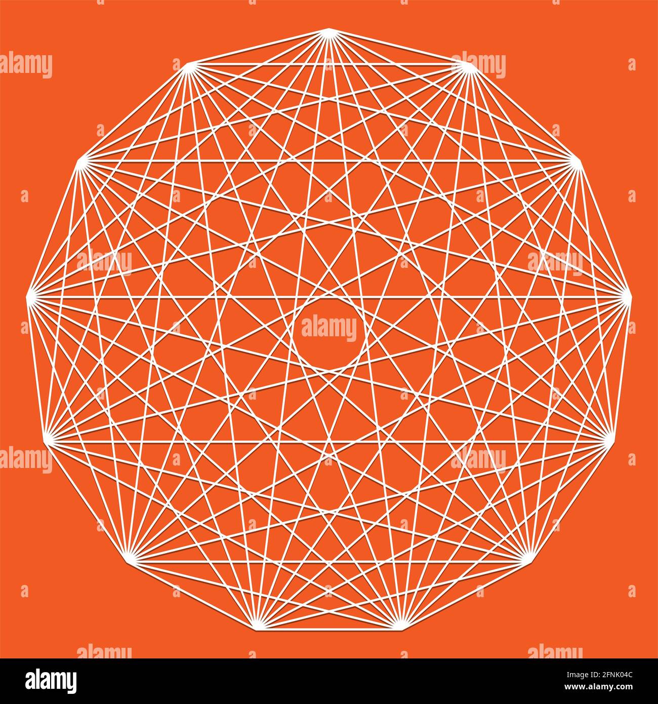 Interlocking, interconnect polygon shape, elemenet – Stock vector ...