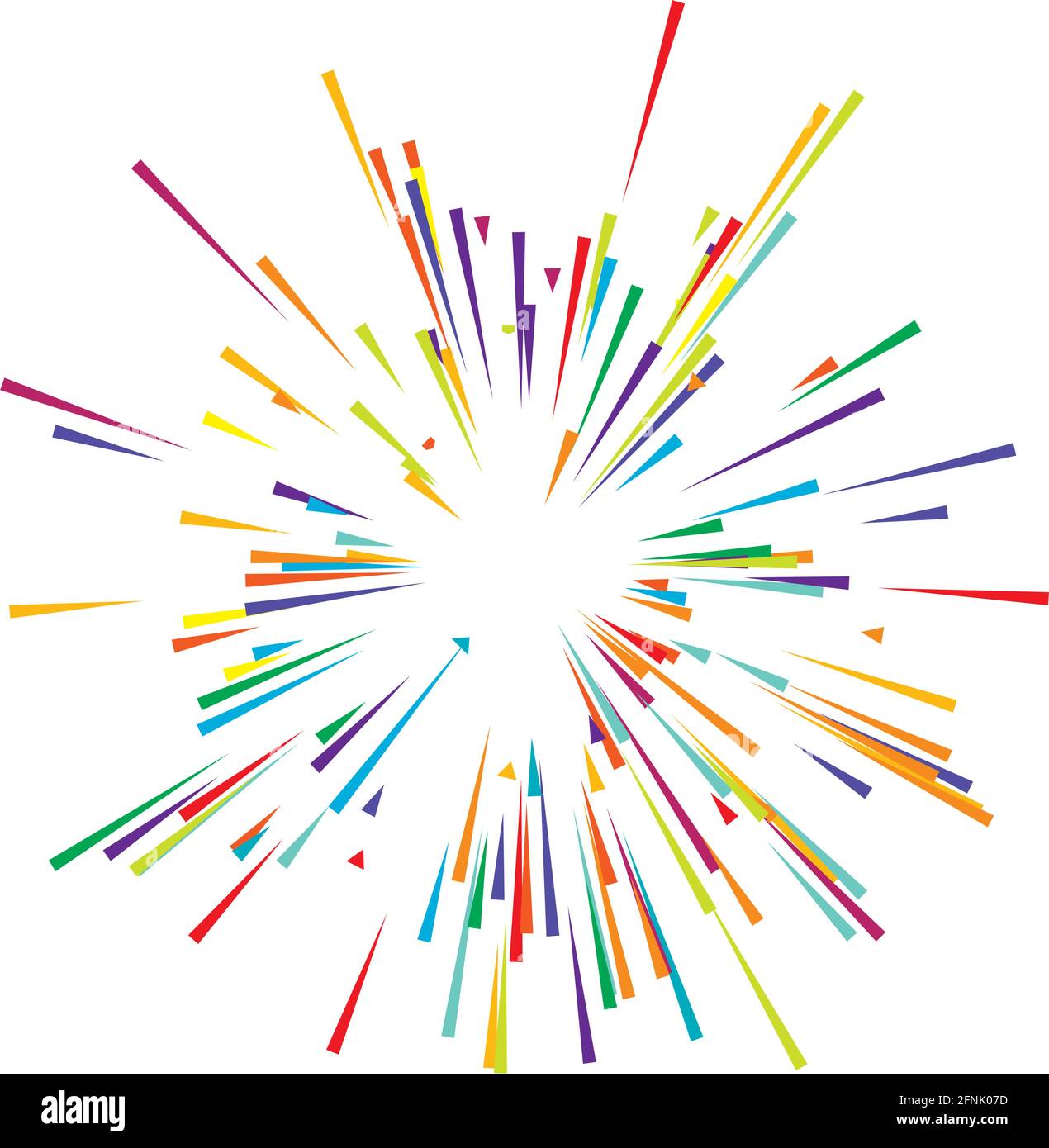 Radial, radiating lines beams, rays. Random lines diverging – Stock ...