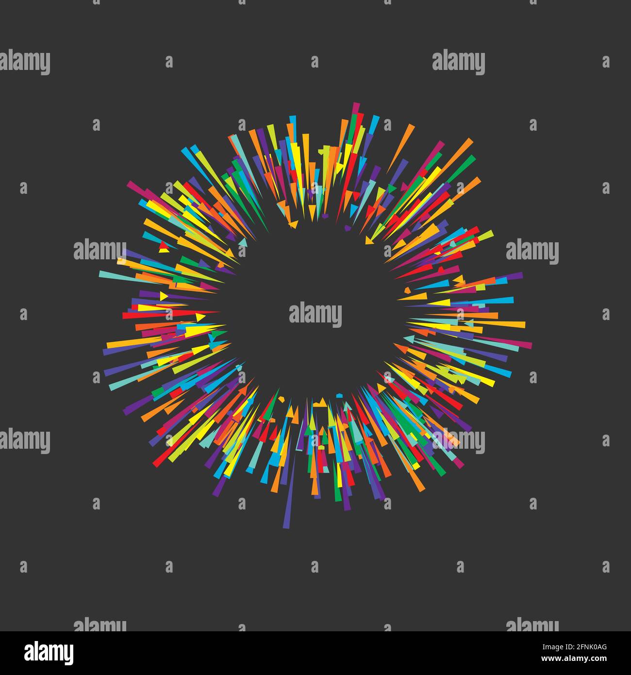 Radial, radiating lines beams, rays. Random lines diverging – Stock ...