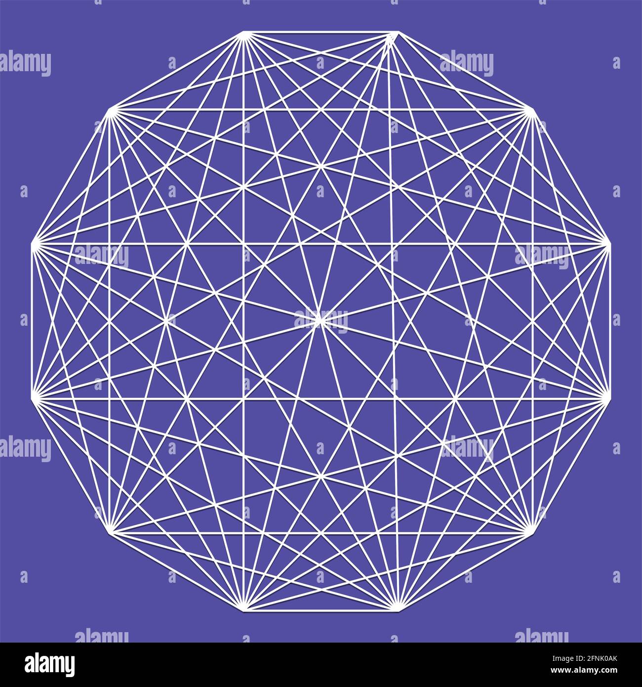 Interlocking, interconnect polygon shape, elemenet – Stock vector ...